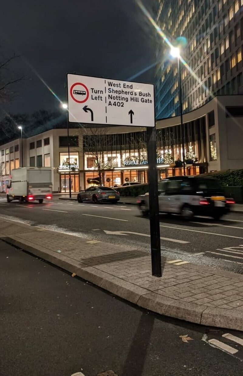Missing Westbourne Street traffic sign replaced - Westminster Labour ...